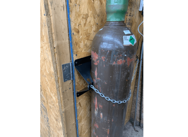 Gas Cylinder Bottle 9in Support Bracket DXF File - StepFIVE40 DXF Files