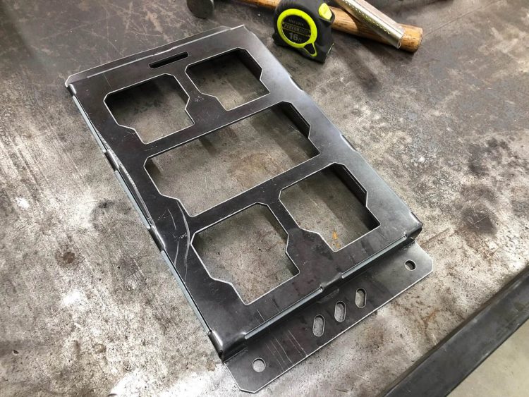 Milwaukee Packout Mounting Plate (Half 0.5) DXF File - StepFIVE40 DXF Files