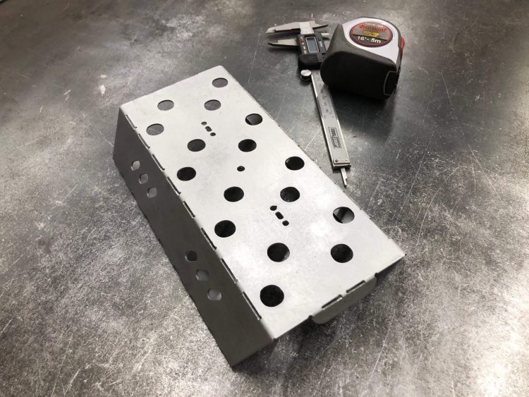 Spark Plug Storage Caddy 16 Rack Wide DXF File - StepFIVE40 DXF Files