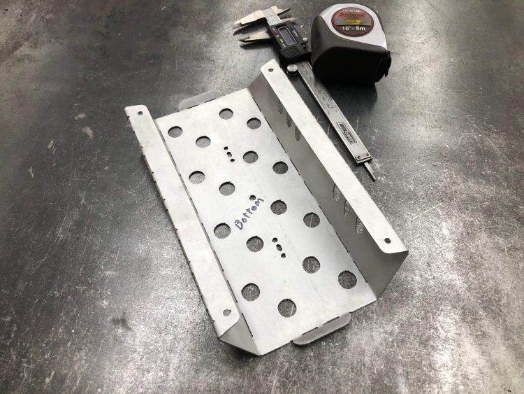 Spark Plug Storage Caddy 16 Rack Wide DXF File - StepFIVE40 DXF Files