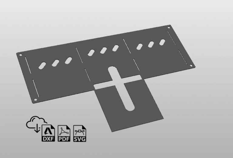 4.5in Angle Grinder Disc Dispenser DXF File - StepFIVE40 DXF Files