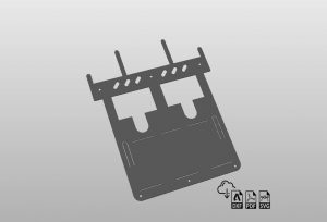 4.5in Dual Angle Grinder Holder DXF File - StepFIVE40 DXF Files