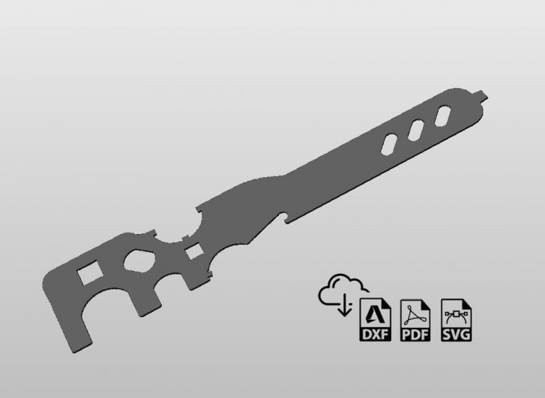 AR Armorer’s Wrench DXF file - StepFIVE40 DXF Files