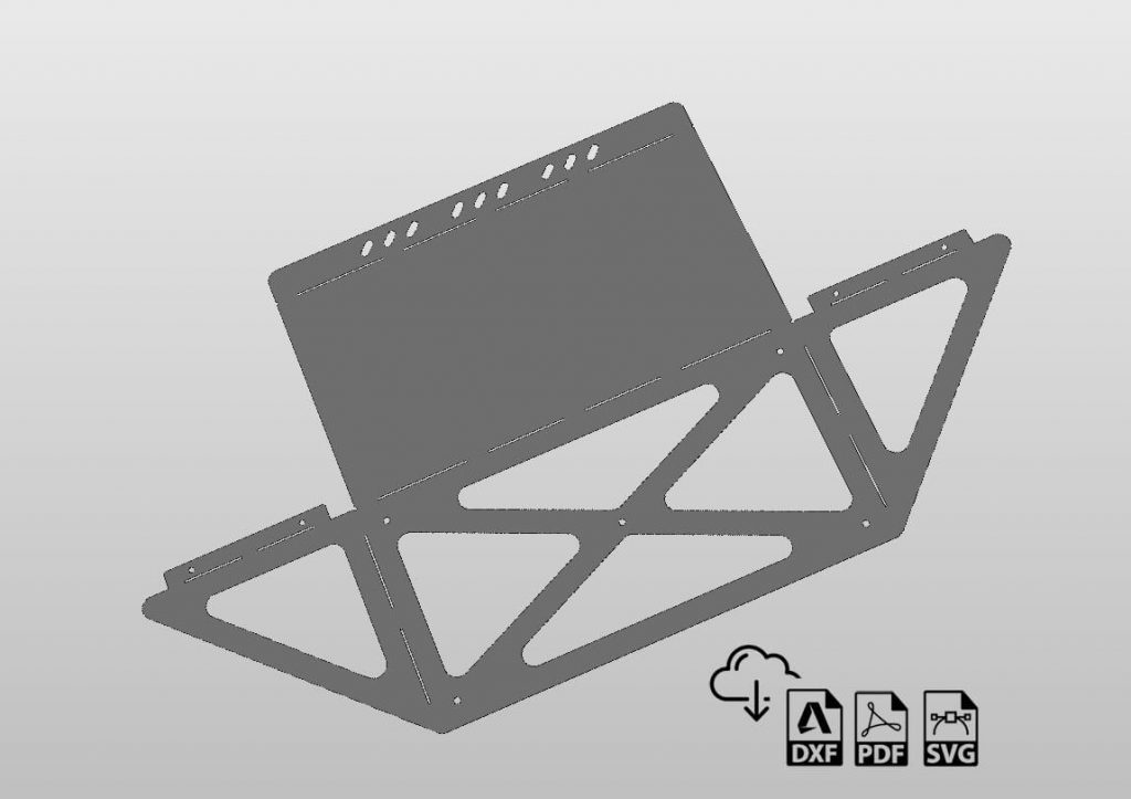 Plasma Machine Mount Tray DXF File - StepFIVE40 DXF Files
