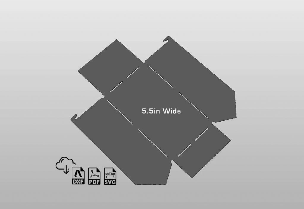 Storage Bin System Wall Mount and 26 Bins DXF file - StepFIVE40 DXF Files