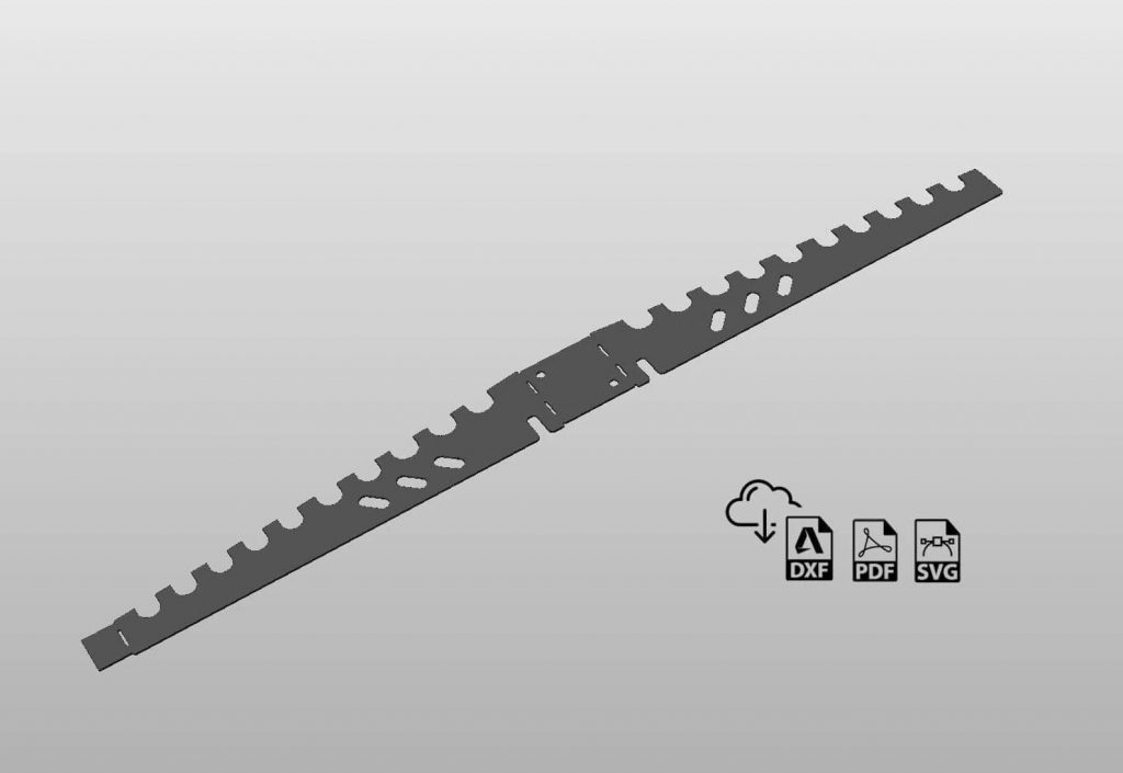 T-Handle Holder Rack DXF File - StepFIVE40 DXF Files
