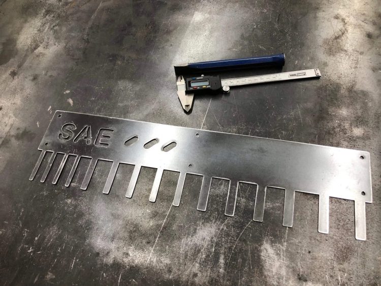 Wrench Hanger Rack Hooks (SAE Text) DXF File - StepFIVE40 DXF Files