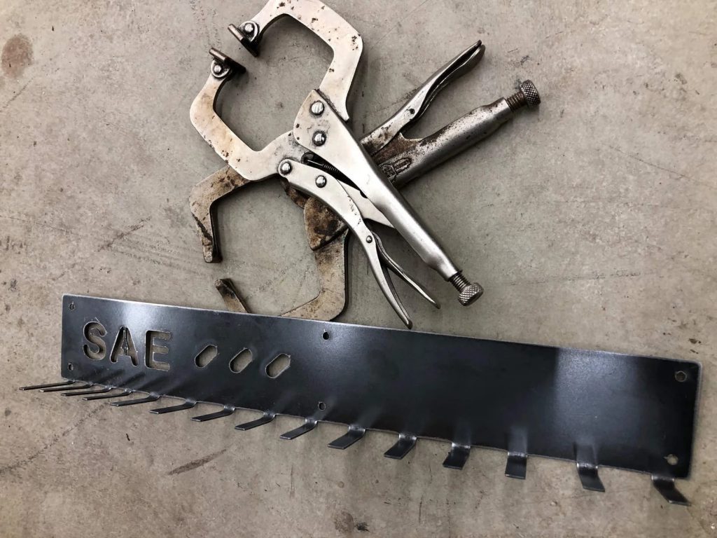 Wrench Hanger Rack Hooks (SAE Text) DXF File - StepFIVE40 DXF Files