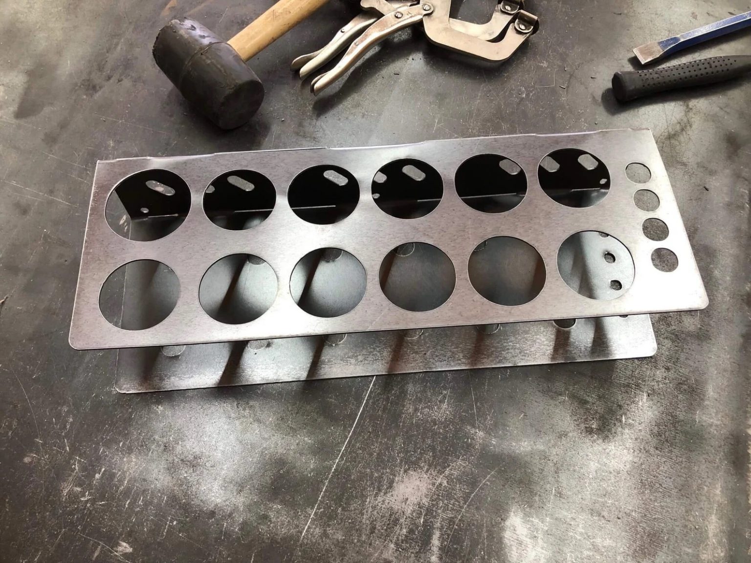 Caulk Tube Storage 12 Holder Rack DXF file - StepFIVE40 DXF Files